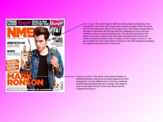 Magazine analysis- Media Coursework | PPTX