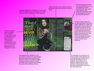 Magazine analysis- Media Coursework | PPTX