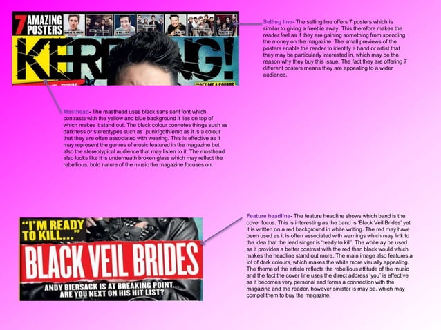 Magazine analysis- Media Coursework | PPT