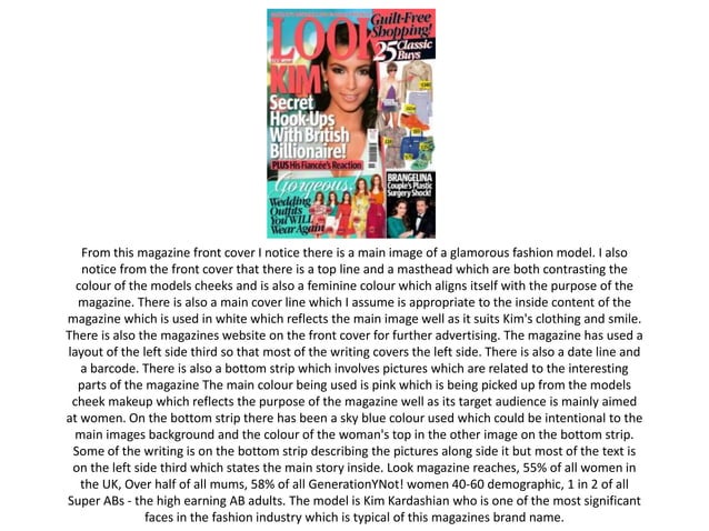 Magazine analysis media | PPT