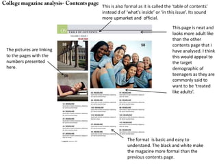 Analysis of college magazine | PPTX | Desktop Publishing | Computer ...