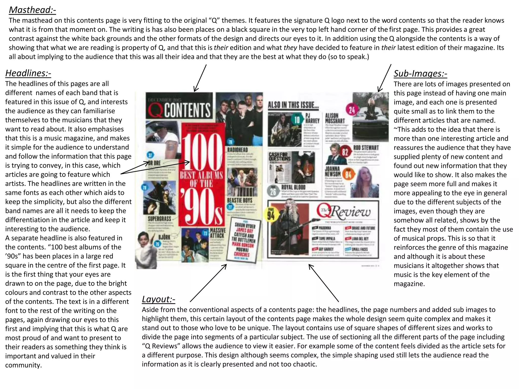 Magazine Analysis | PPTX | Music | Entertainment