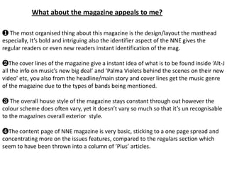 Magazine analysis's | PPTX