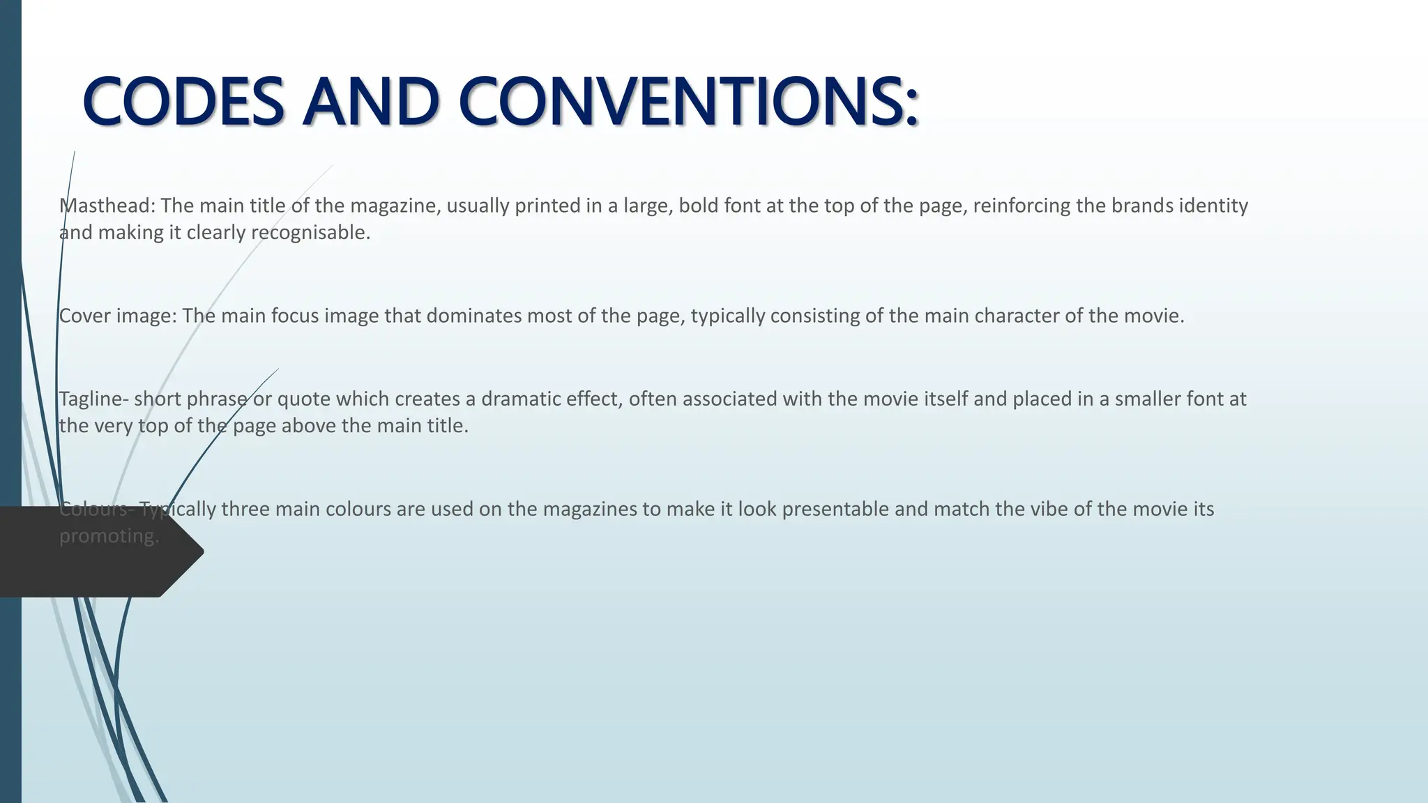 Magazine and Online codes and conventions.pptx