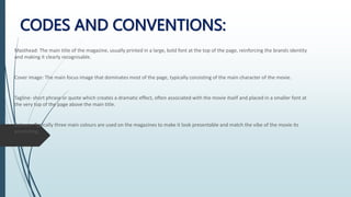 Magazine and Online codes and conventions.pptx
