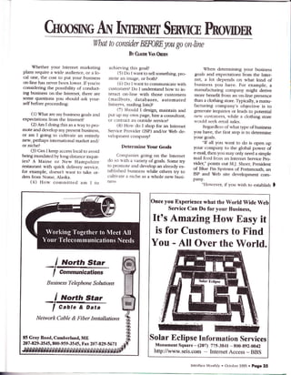 Early Magazine Article on "How-to-Choose an Internet Service Provider ...