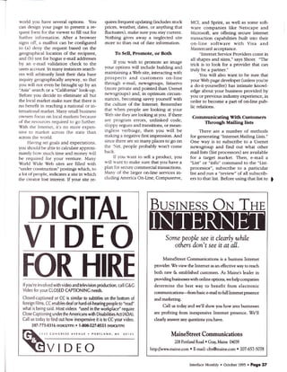 Early Magazine Article on "How-to-Choose an Internet Service Provider ...