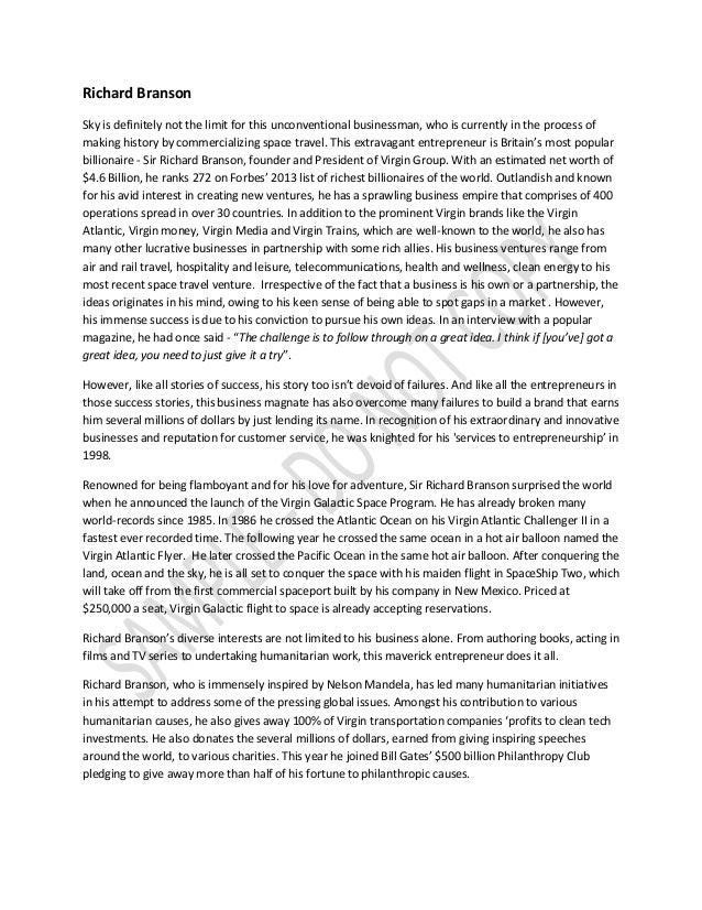 Sample magazine article