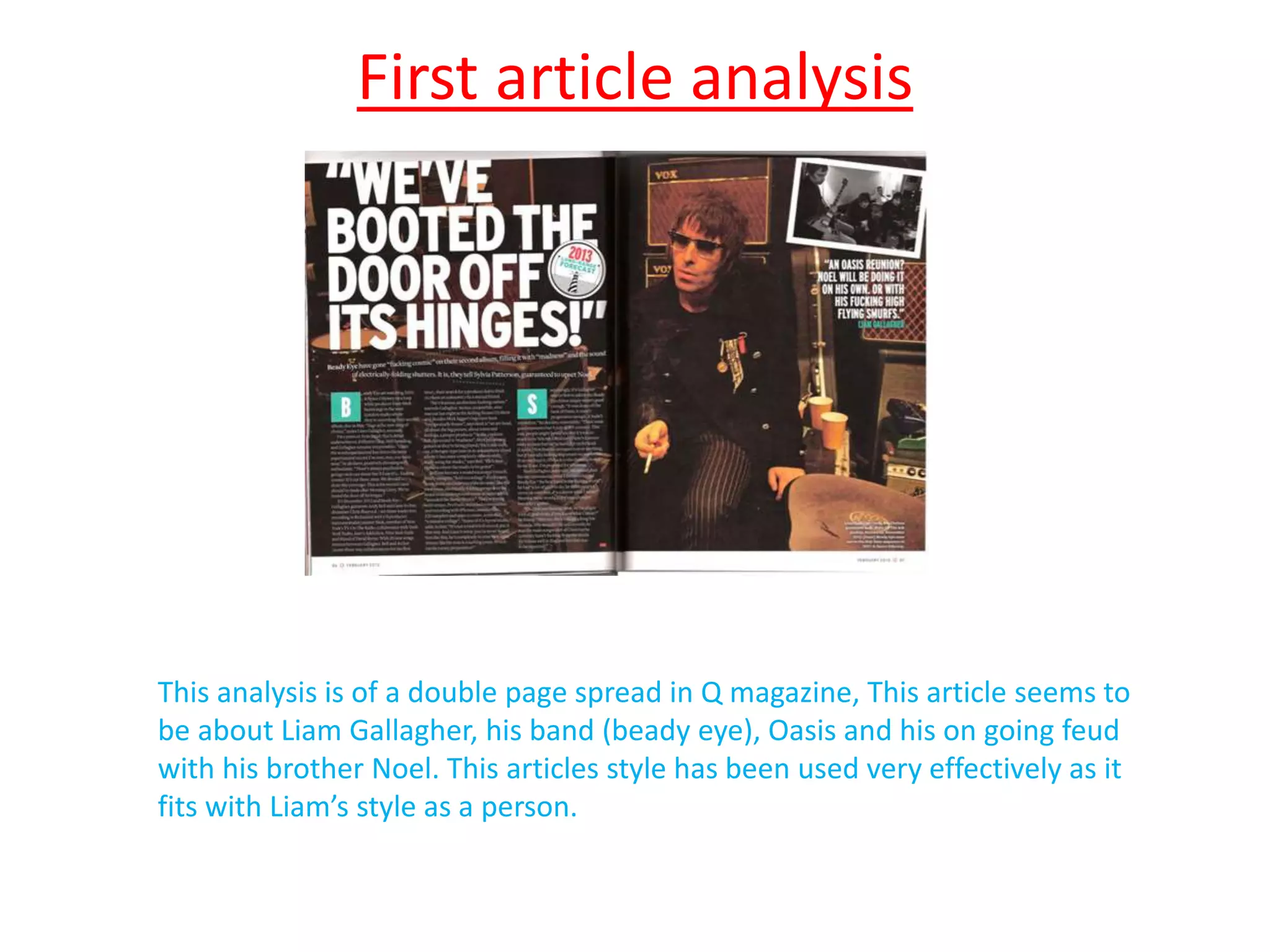 Magazine article analysis | PPT