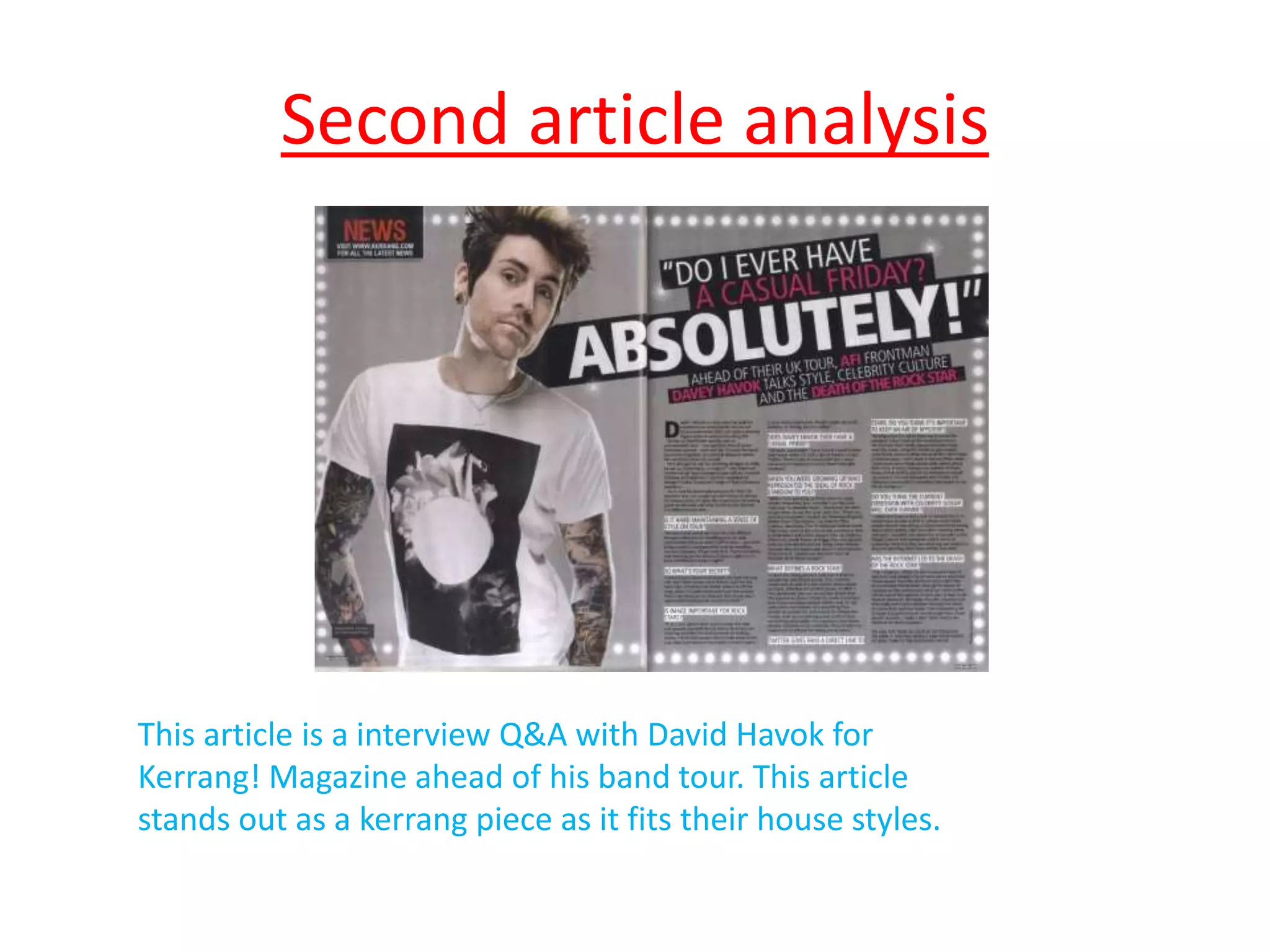 Magazine article analysis | PPT