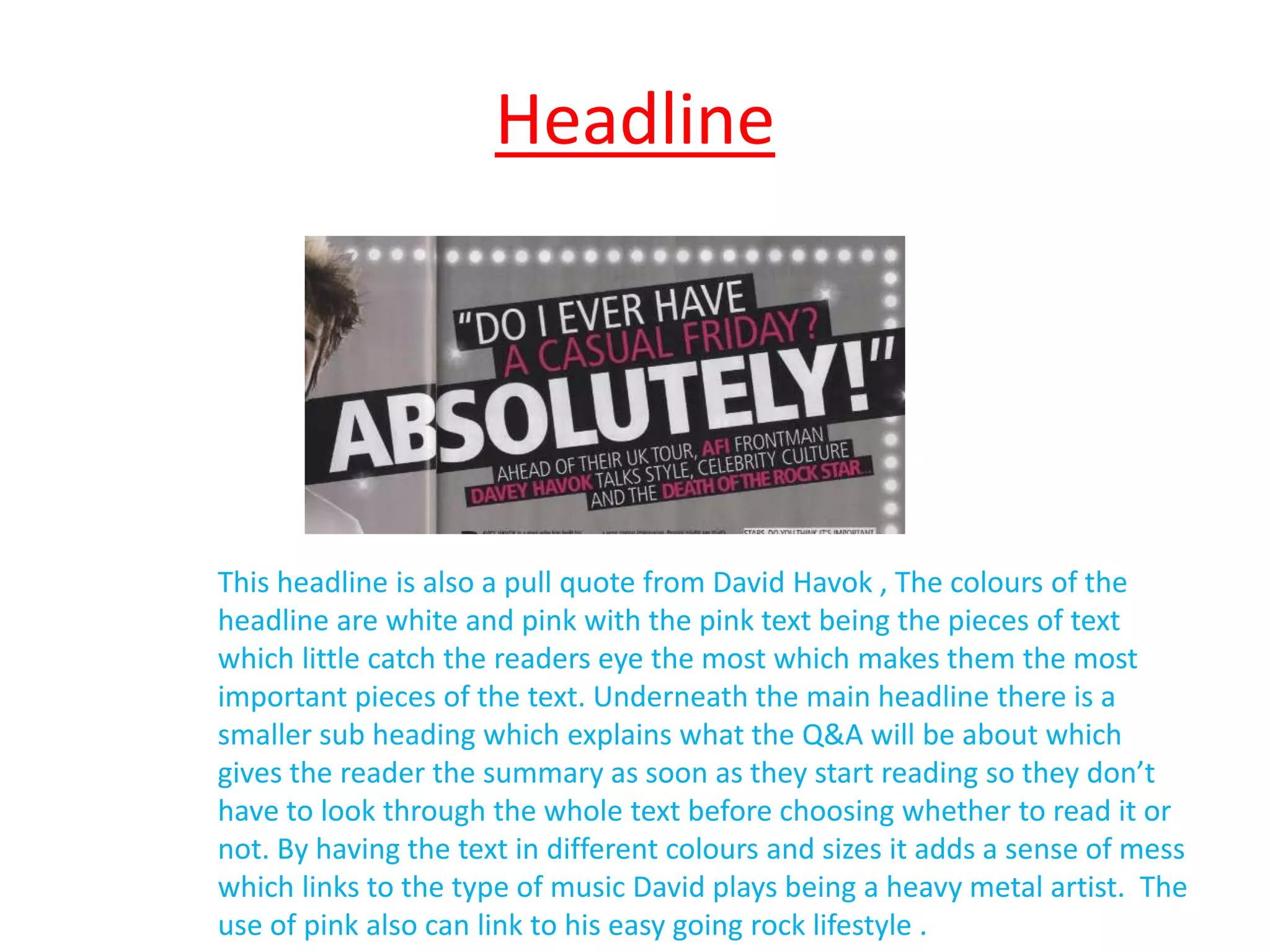 Magazine article analysis | PPT