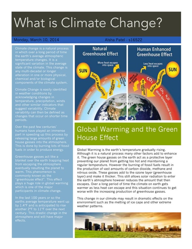 Global Warming magazine article | PDF | Indoor Environmental Quality ...