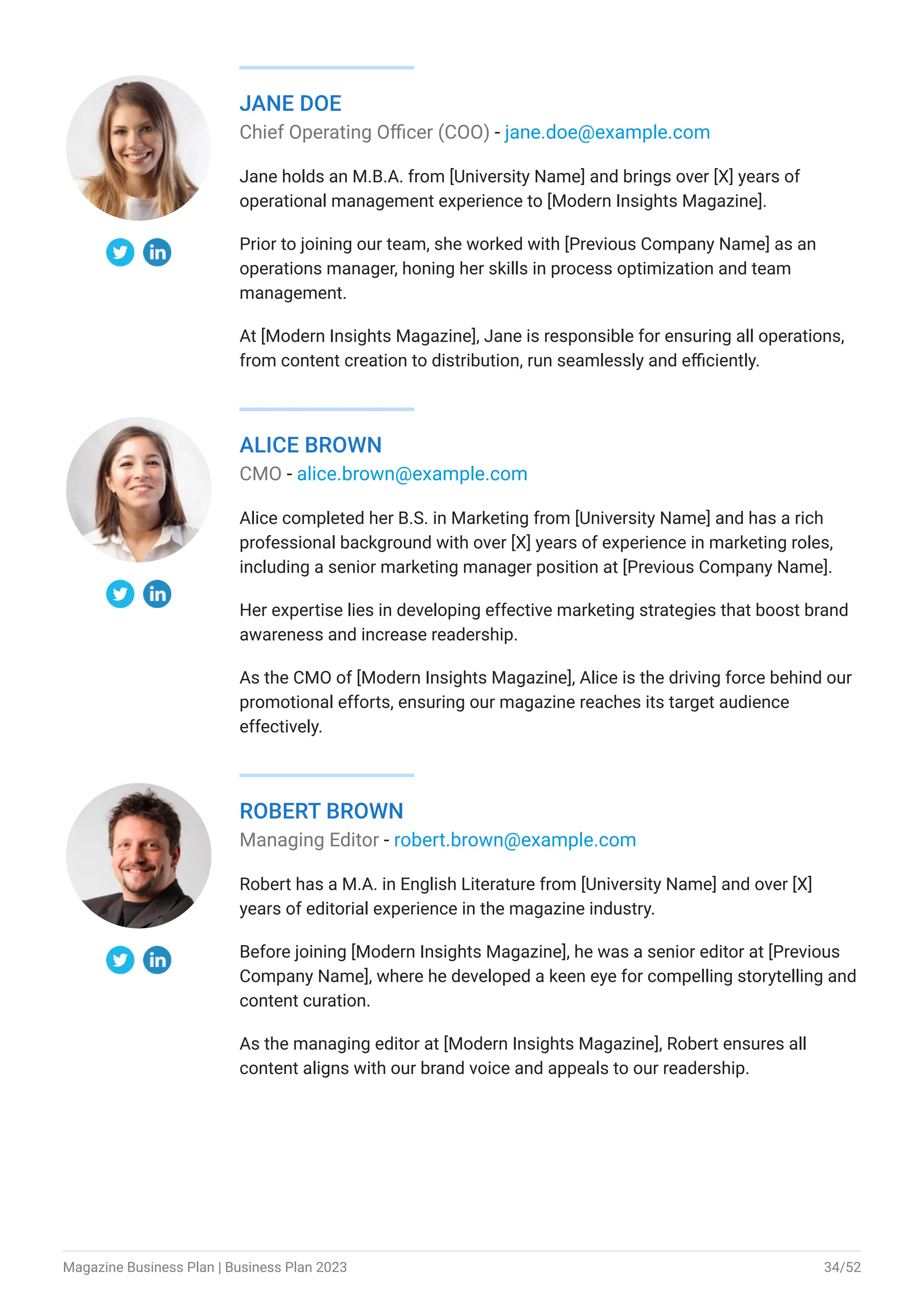 Magazine Business Plan Example | Upmetrics | PDF