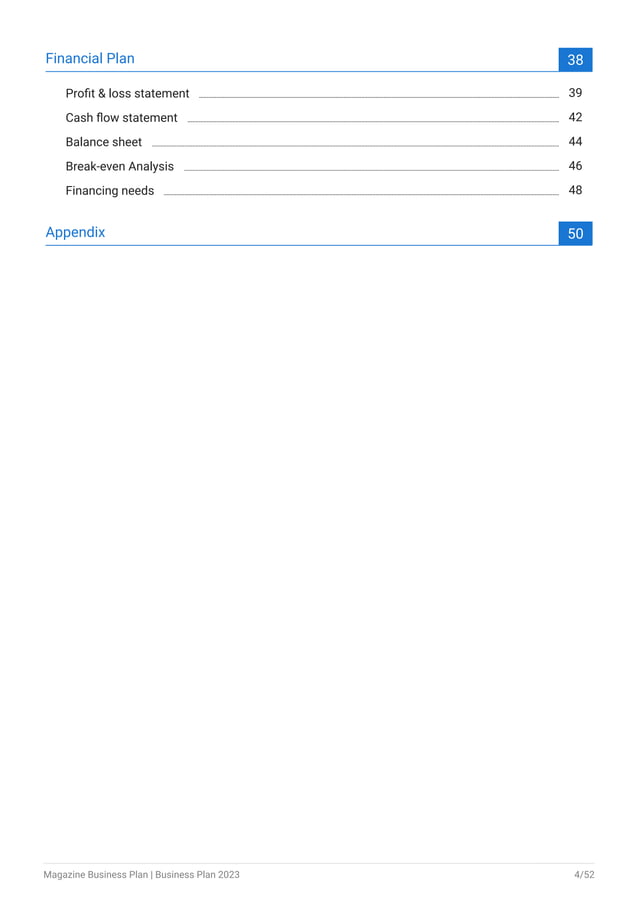 Magazine Business Plan Example | Upmetrics | PDF | Business Accounting ...