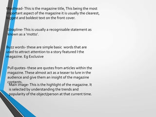 Magazine codes and conventions | PPT