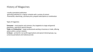 Magazine codes and conventions | PPT