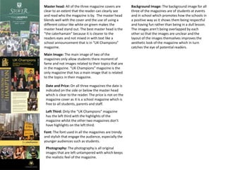 Magazine comparison | PPT