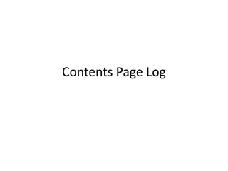 Magazine Contents Page Log | PPT