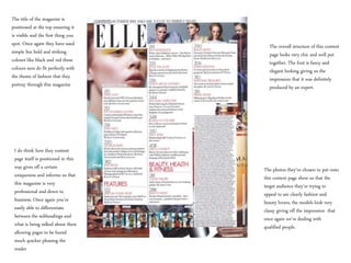 Magazine contents page | PPTX