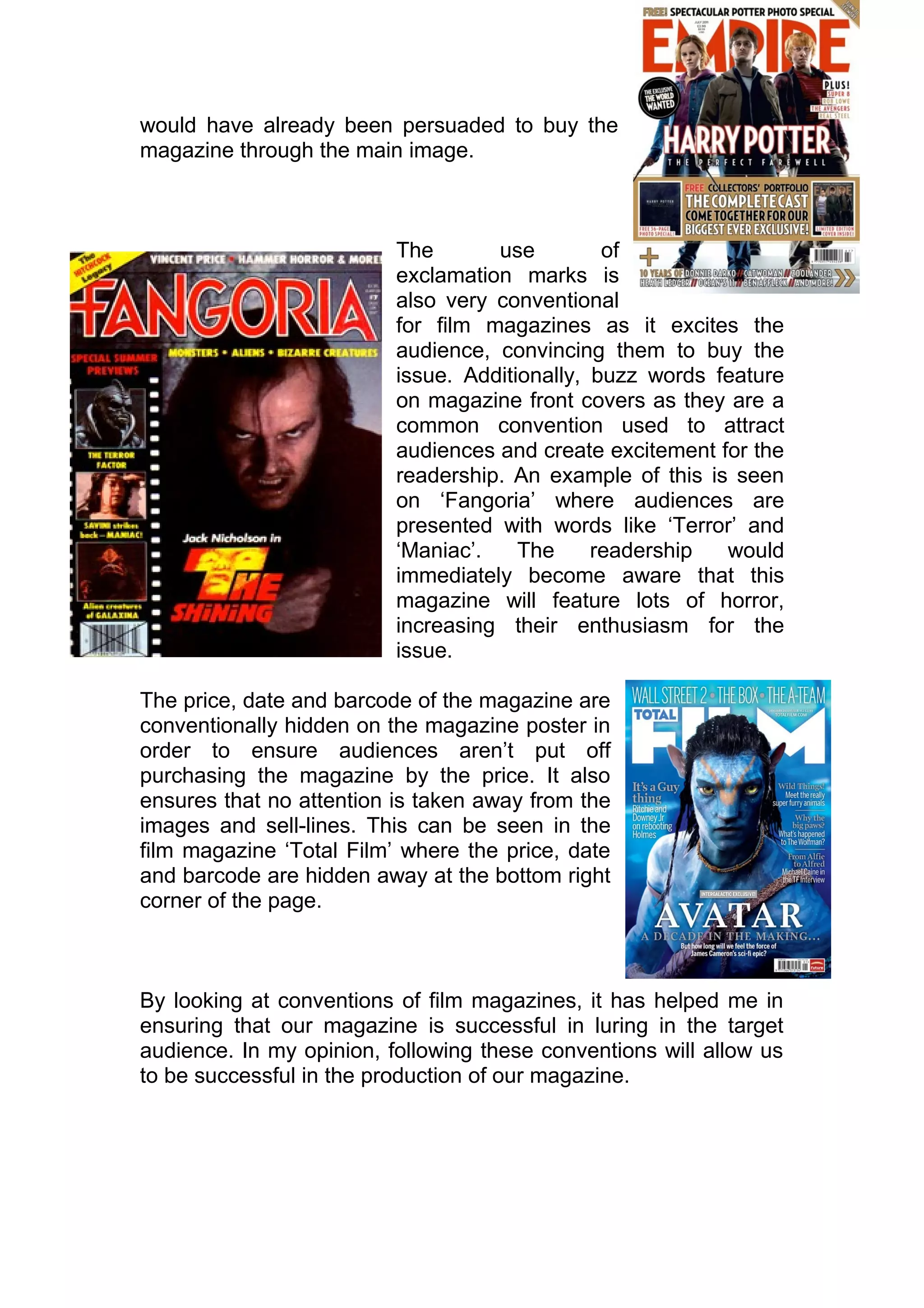 Magazine Conventions | DOC