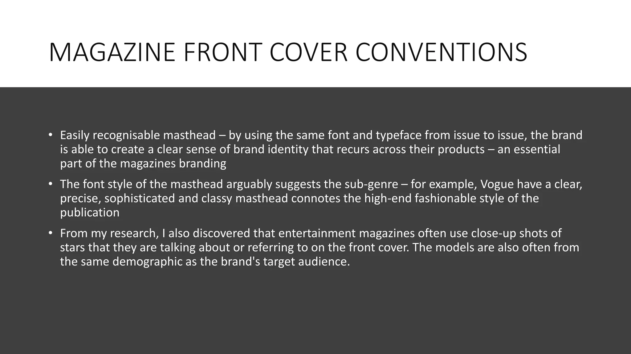 Magazine conventions | PPTX