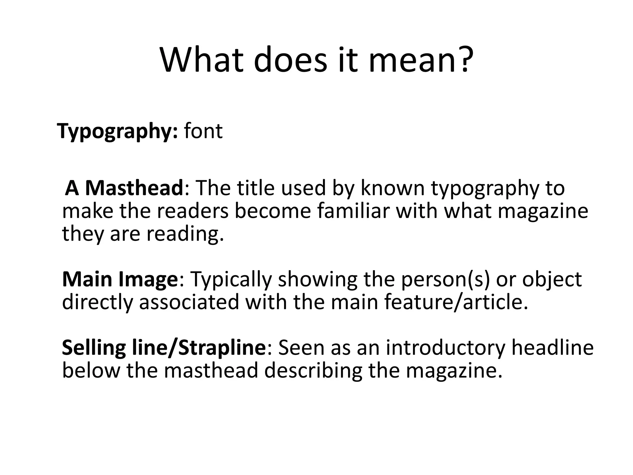 Magazine conventions and_terminology | PPTX