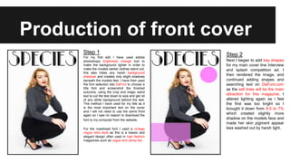 Magazine cover 1 production process (lo4) | PPT