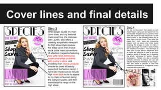Magazine cover 1 production process (lo4) | PPT
