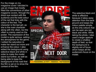 Magazine cover analysis | PPT