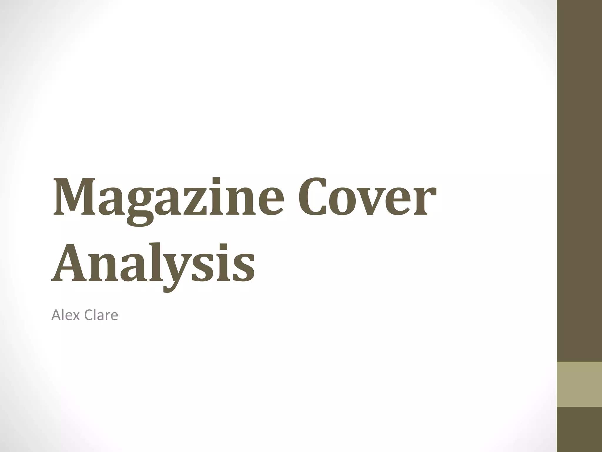 Magazine cover analysis | PPTX