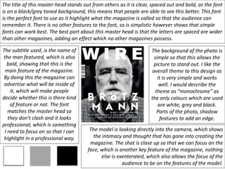 Magazine Cover Analysis | PPT