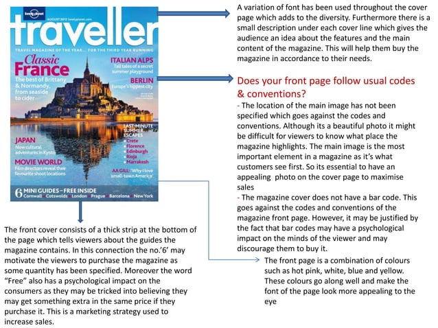 media studies Magazine cover analysis | PPTX