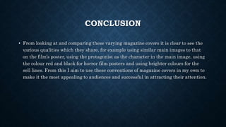 Magazine cover analysis horror | PPT