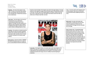 Front Cover Analysis | PPT