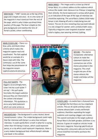 Magazine Cover Annotations | DOCX | Hip Hop Music | Music