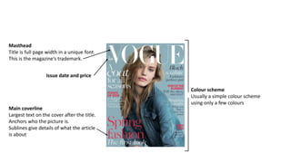 Magazine cover codes and conventions | PPT