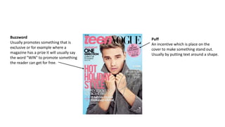 Magazine cover codes and conventions