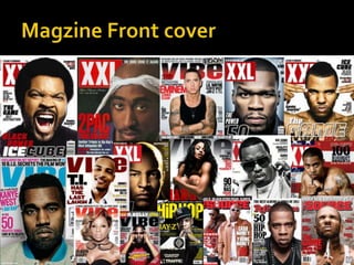 Magazine cover, contents page and double page mood boards | PPT