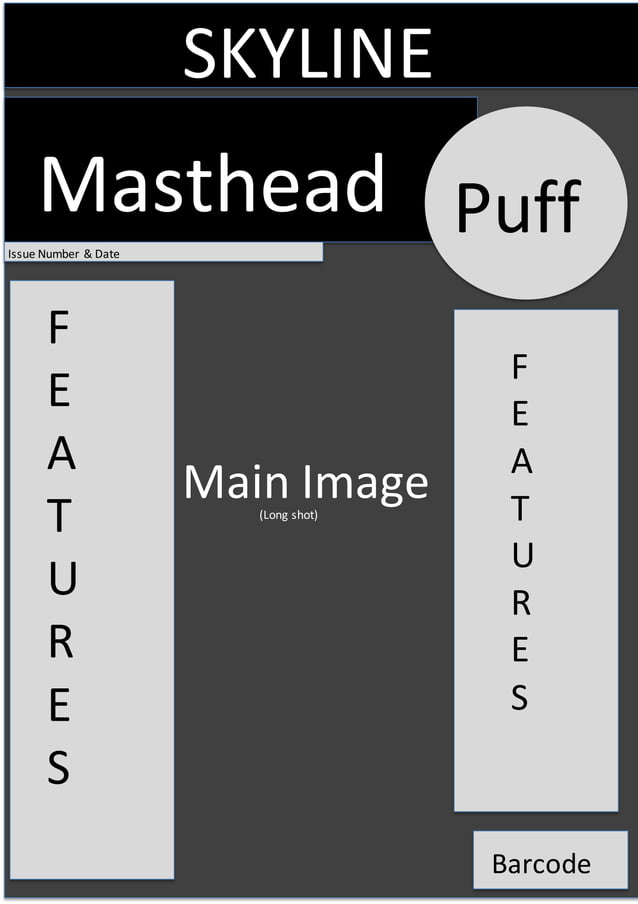 Magazine cover flatplan | DOCX