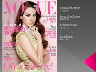 Codes and Conventions of a Magazine | PPTX