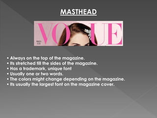 Codes and Conventions of a Magazine | PPTX