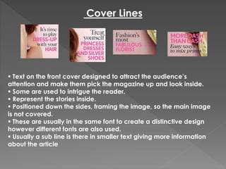 Codes and Conventions of a Magazine | PPTX
