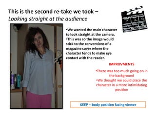 Magazine cover photo explanation | PPTX | Photography | Arts and Crafts