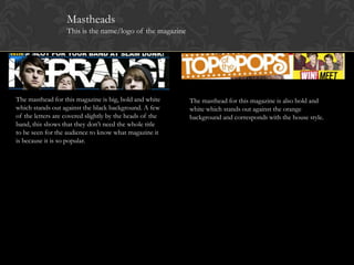 Conventions of a Music Magazine | PPT