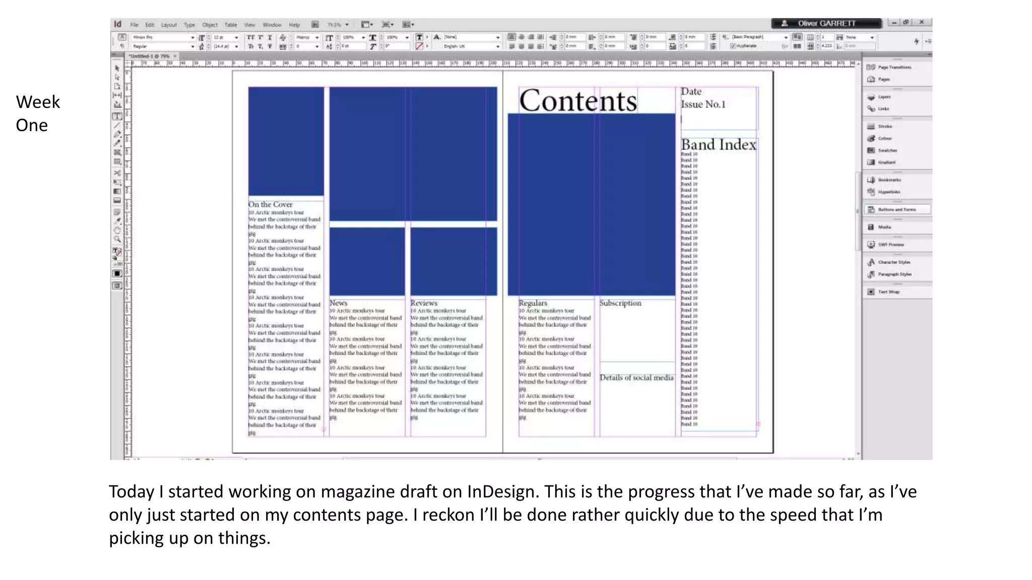 Magazine cover progress | PPTX