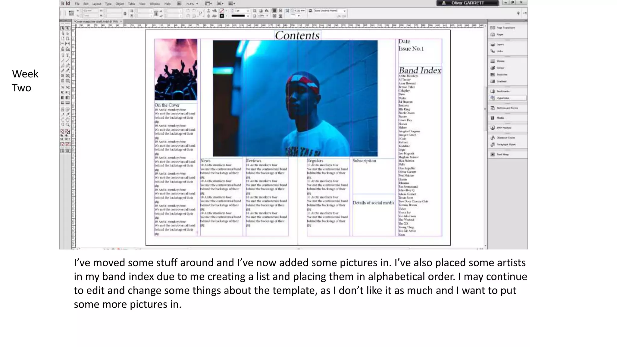 Magazine cover progress | PPTX