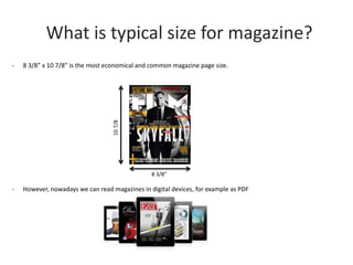 Magazine cover research | PPT