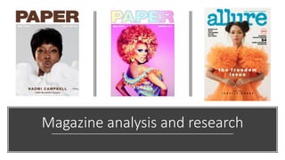 Magazine analysis | PPT