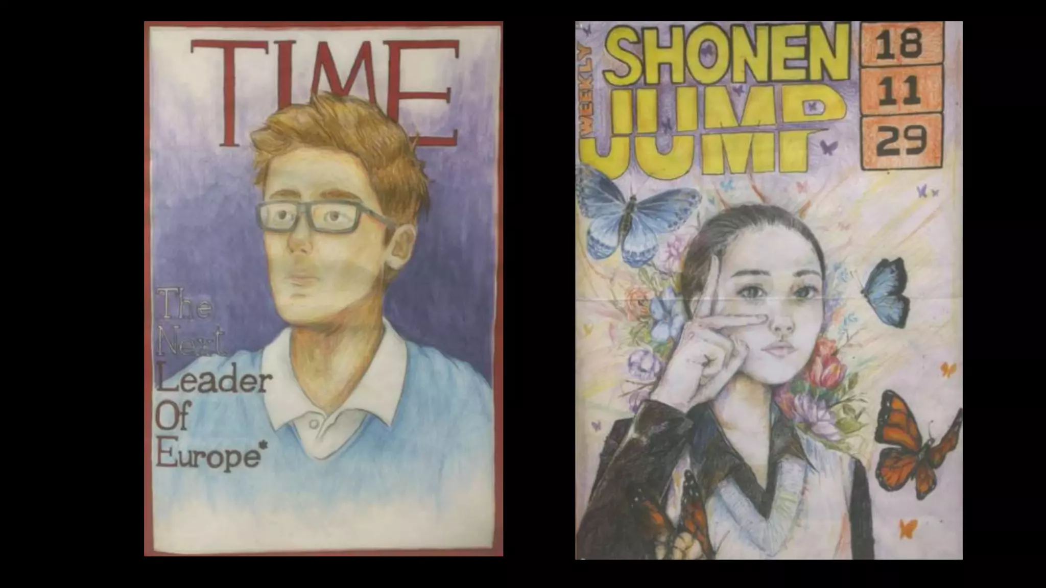 Magazine cover self portrait | PPT