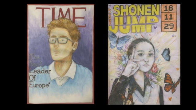 Magazine cover self portrait | PPT